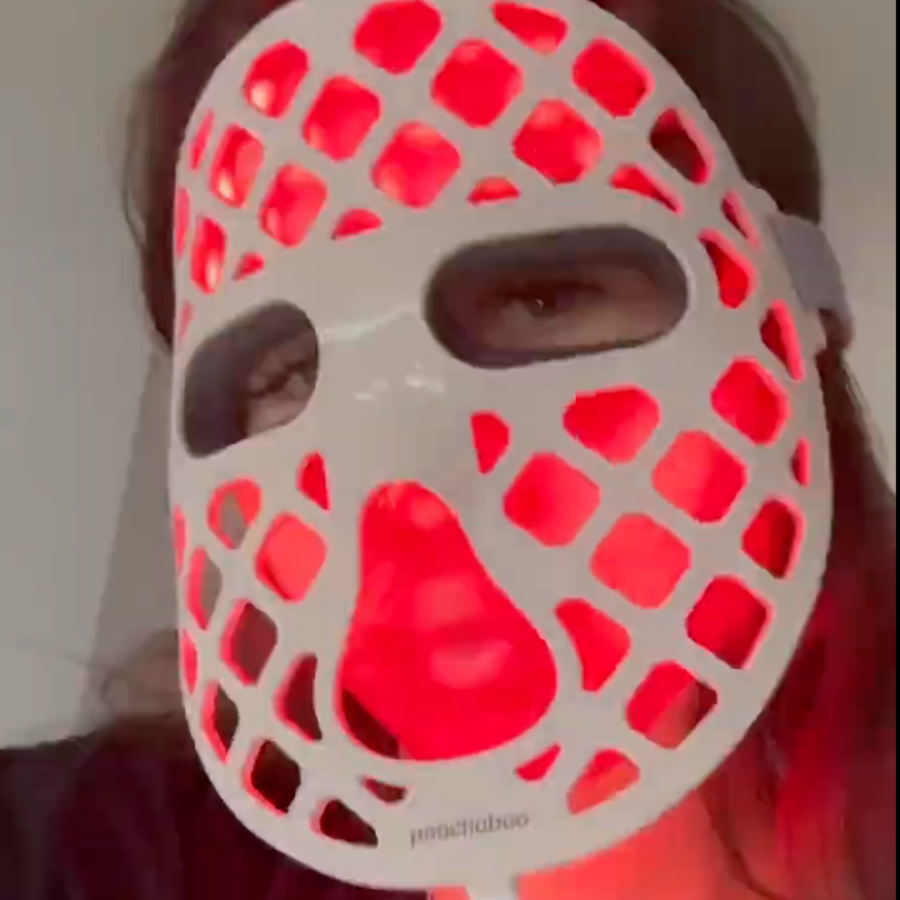 Peachaboo Glo Aurora Silicone LED Light Therapy Mask (with NIR) – Dr ...