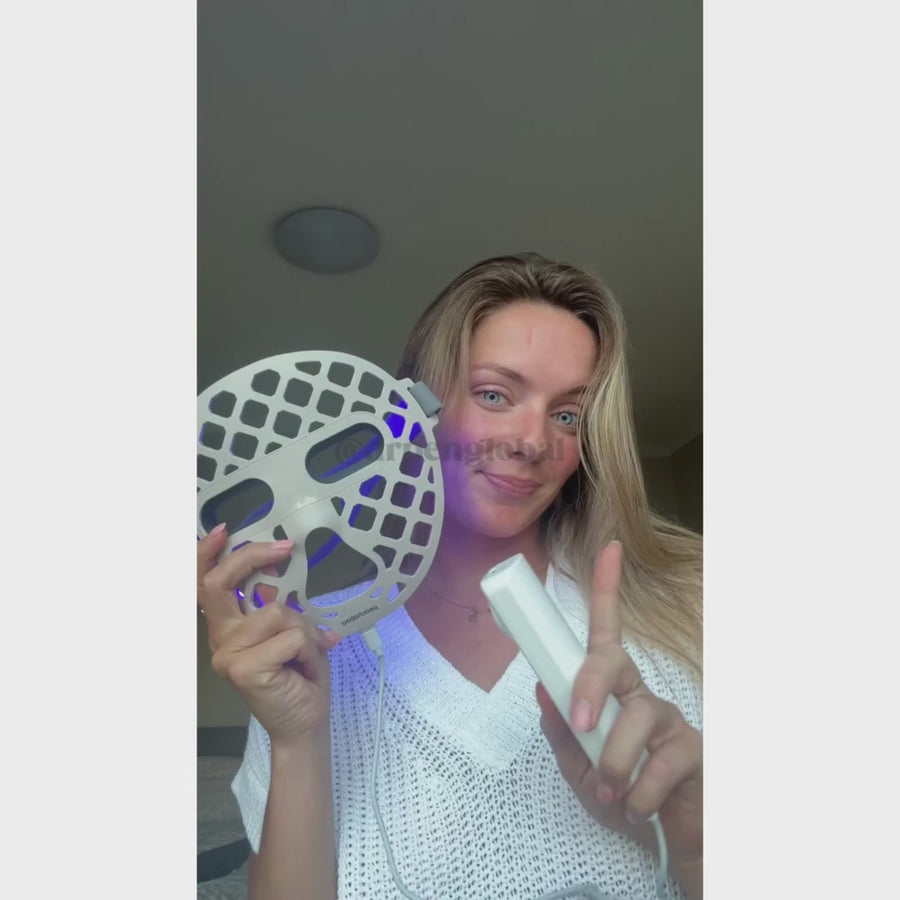 Peachaboo Glo Aurora Silicone LED Light Therapy Mask (with NIR) – Dr ...